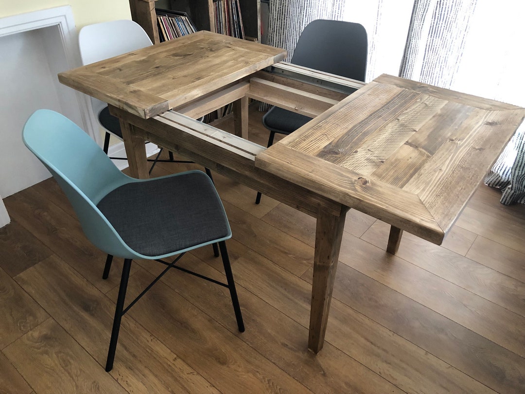 Extendable Dining Table Reclaimed Wood - Etsy UK