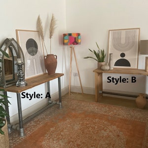 Reclaimed Console Table | Wooden Side Table | Made From Scaffold Boards ...