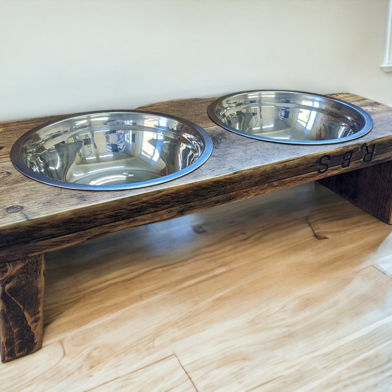 Rustic Dog Bowl - Etsy