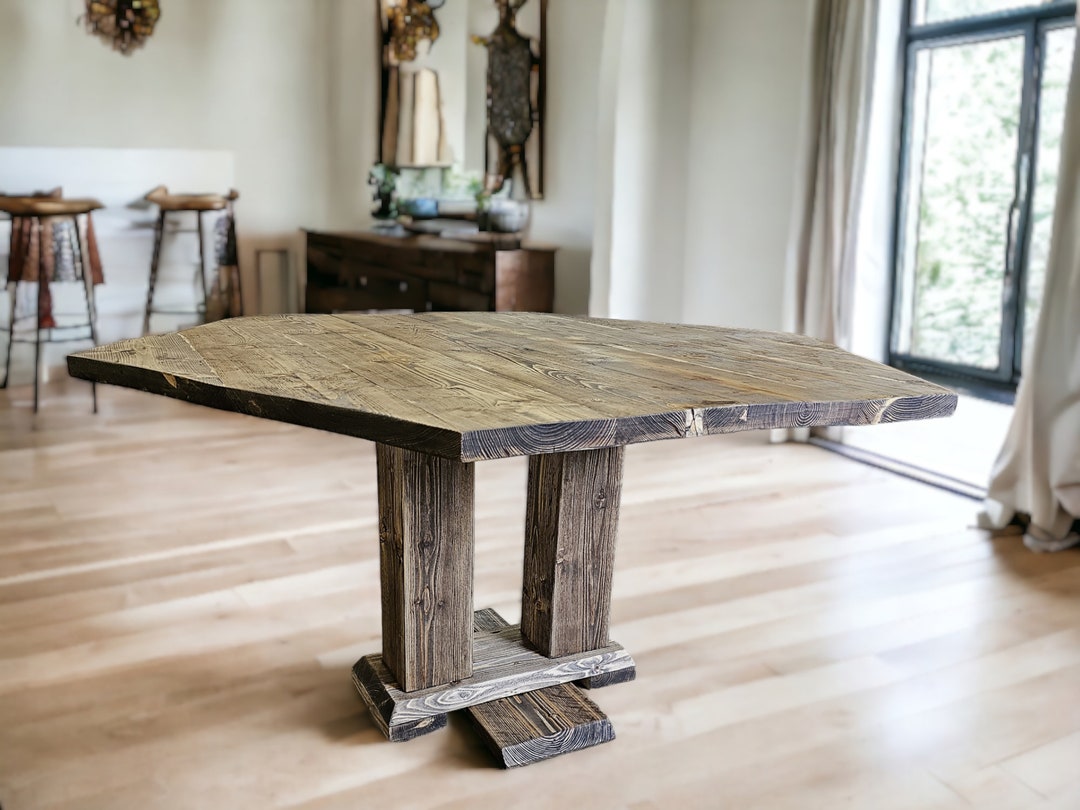 Hexagonal Table, Dining Table, Wooden Table - THE AKERS - Etsy