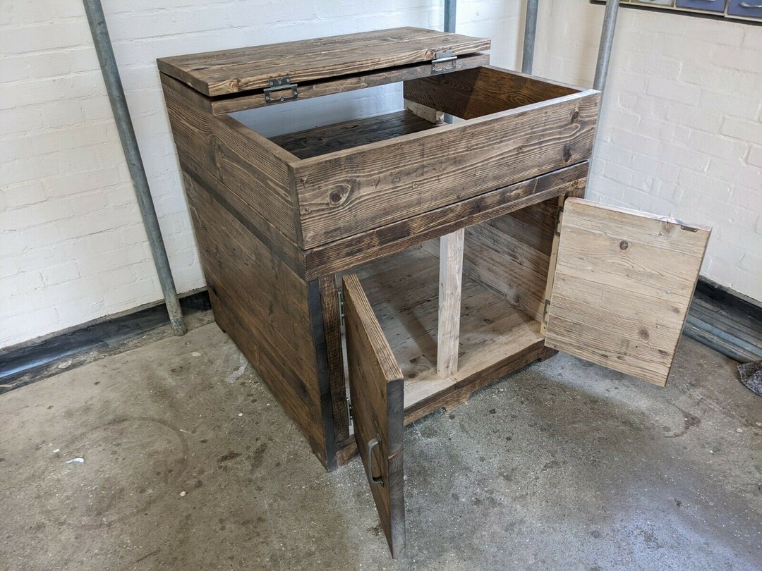 Bespoke Wooden Fish Tank Unit With Fish Tank Hood Reclaimed - Etsy