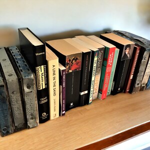 Wooden Bookends | Reclaimed Wooden Book Blocks | THE WINCHESTER - Etsy