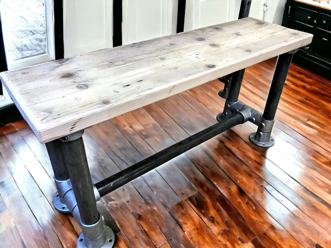 Industrial Scaffold Board Bench on Steel Scaffold Tube Seating | THE ...