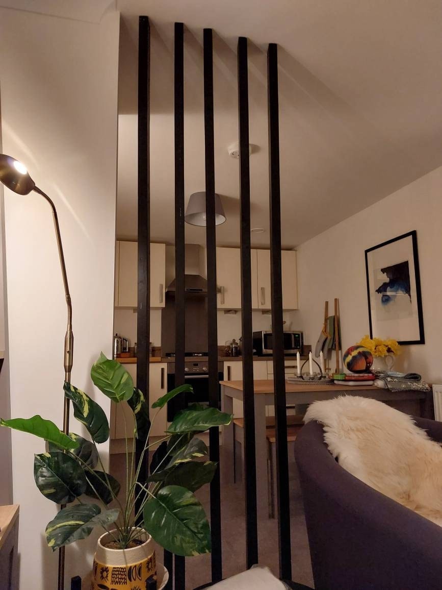 Painted Wooden Wall Partition Room Divider Floor to - Etsy