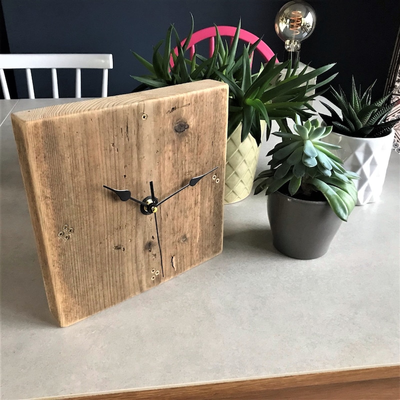 Reclaimed Wood Clock - Etsy