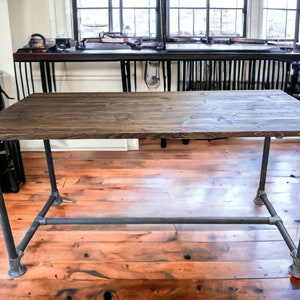 The Ashwood Desk - Office Desk, Custom Made From Reclaimed Scaffold ...