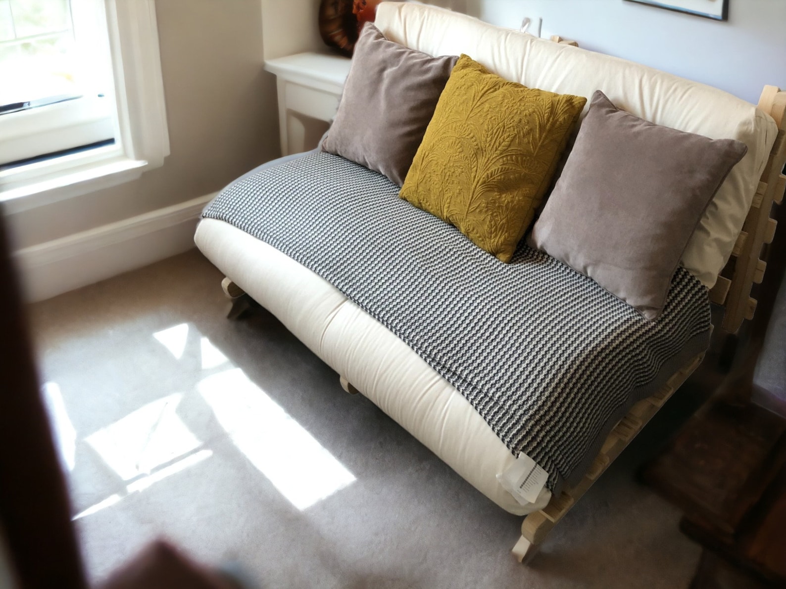 Wooden Futon Frame | Rustic Sofa Bed | Reclaimed Wood | THE NOTTINGHAM ...