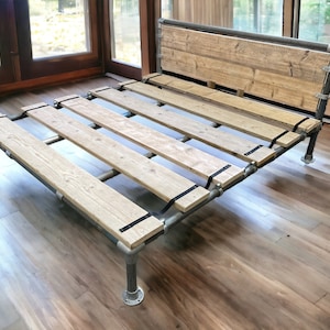 Scaffold Bed Using Recycled Reclaimed Industrial Steel and Scaffold ...