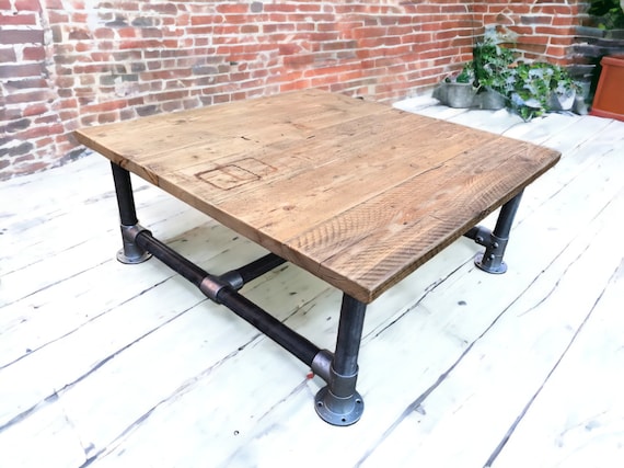 Industrial Pipe Coffee Table Authentic Vintage Industrial Cast Iron
