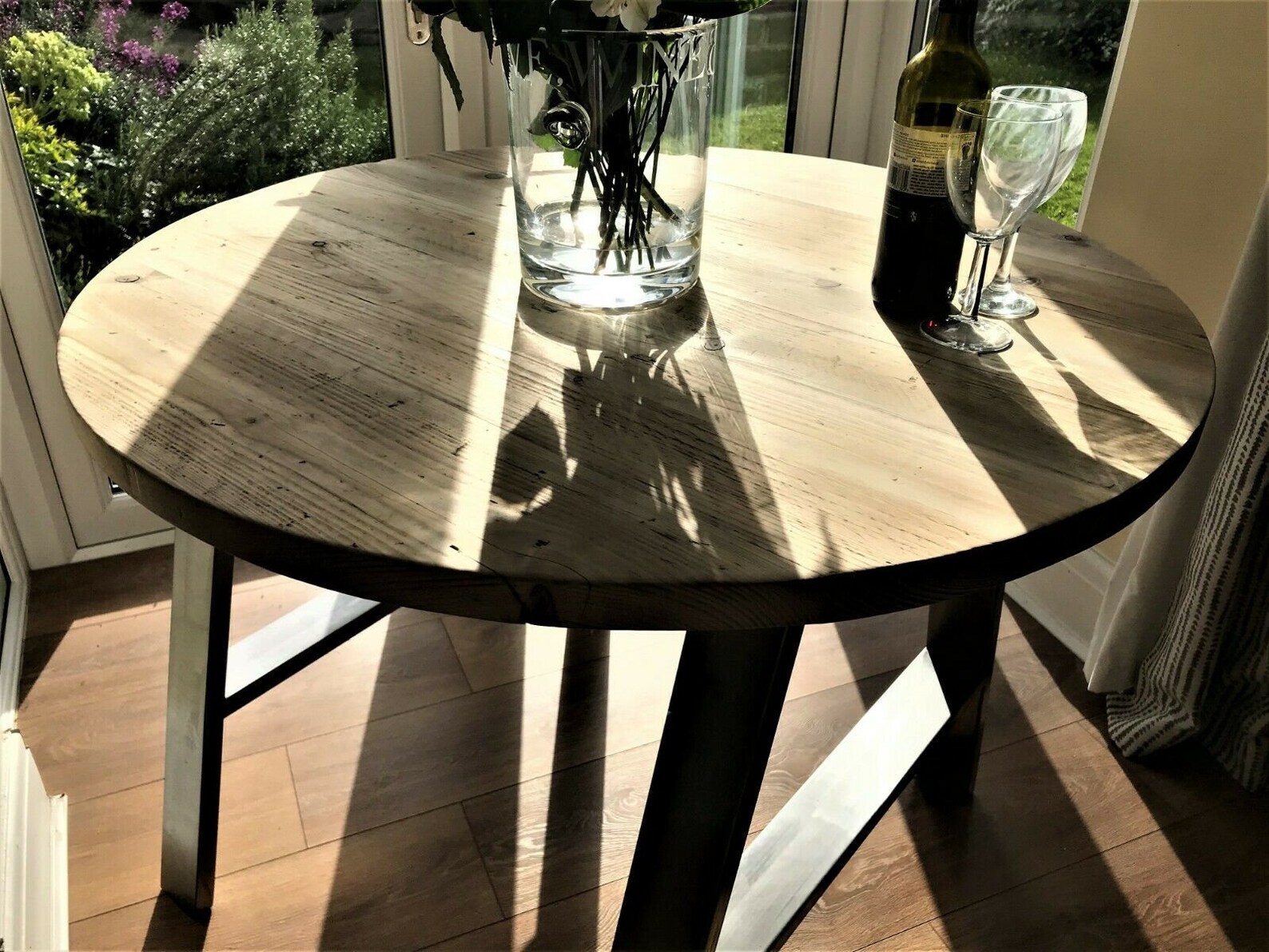 Circular Round Table Custom Made Reclaimed Scaffold Boards - Etsy