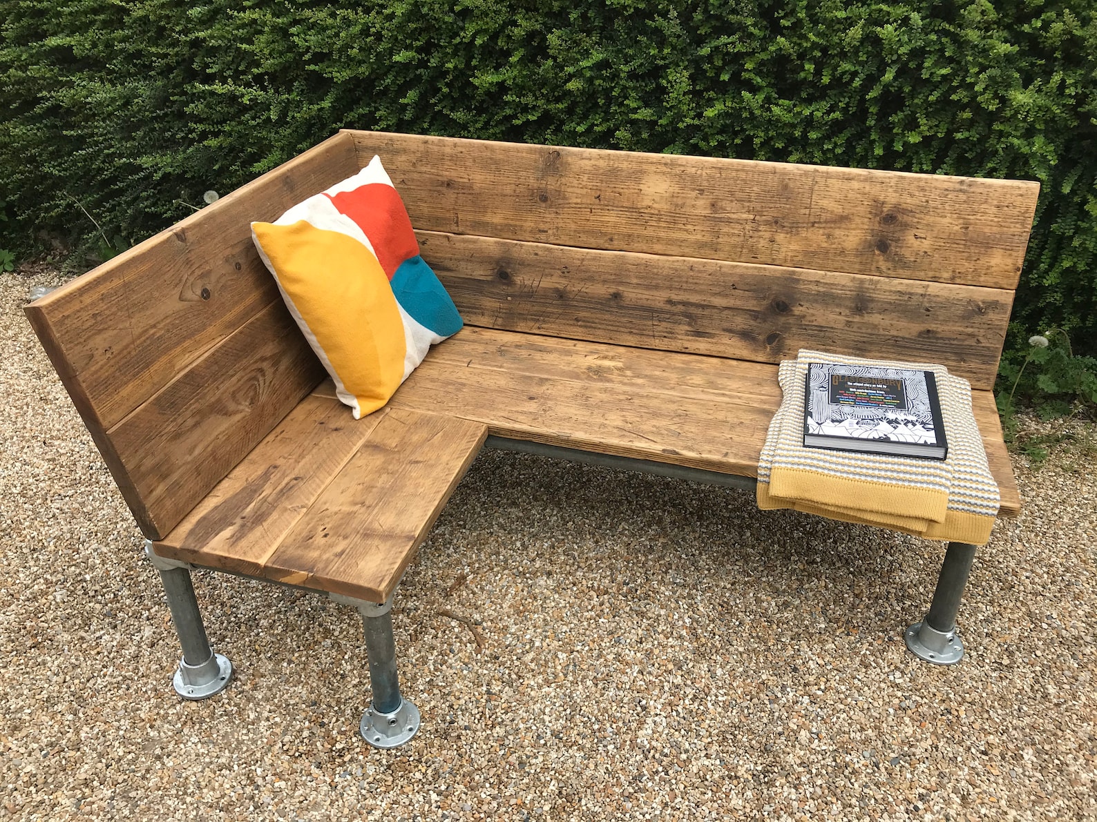 Outdoor Garden Corner Bench Sofa Scaffold Board - Etsy