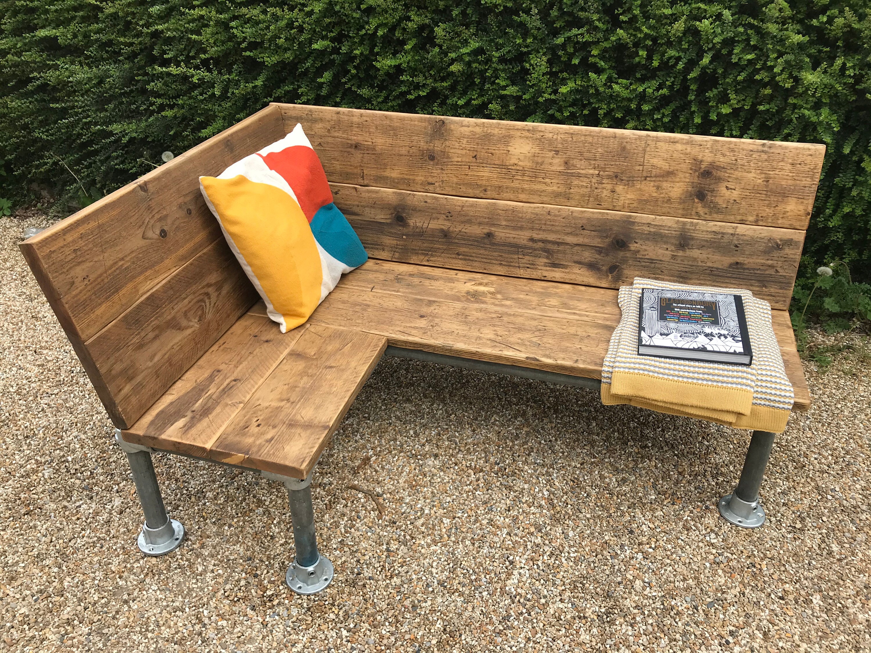 Outdoor Garden Corner Bench Sofa Scaffold Board - Etsy UK