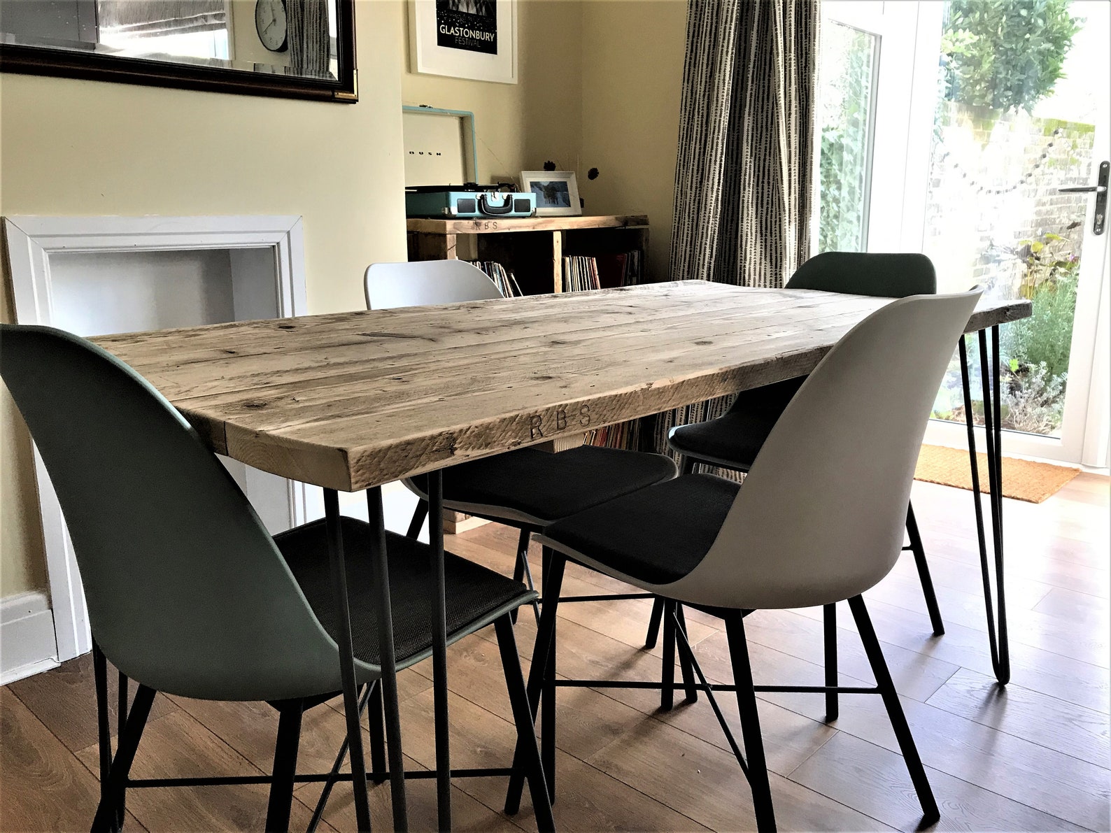 Dining Table, Custom Made From Reclaimed Scaffold Boards for Rustic ...