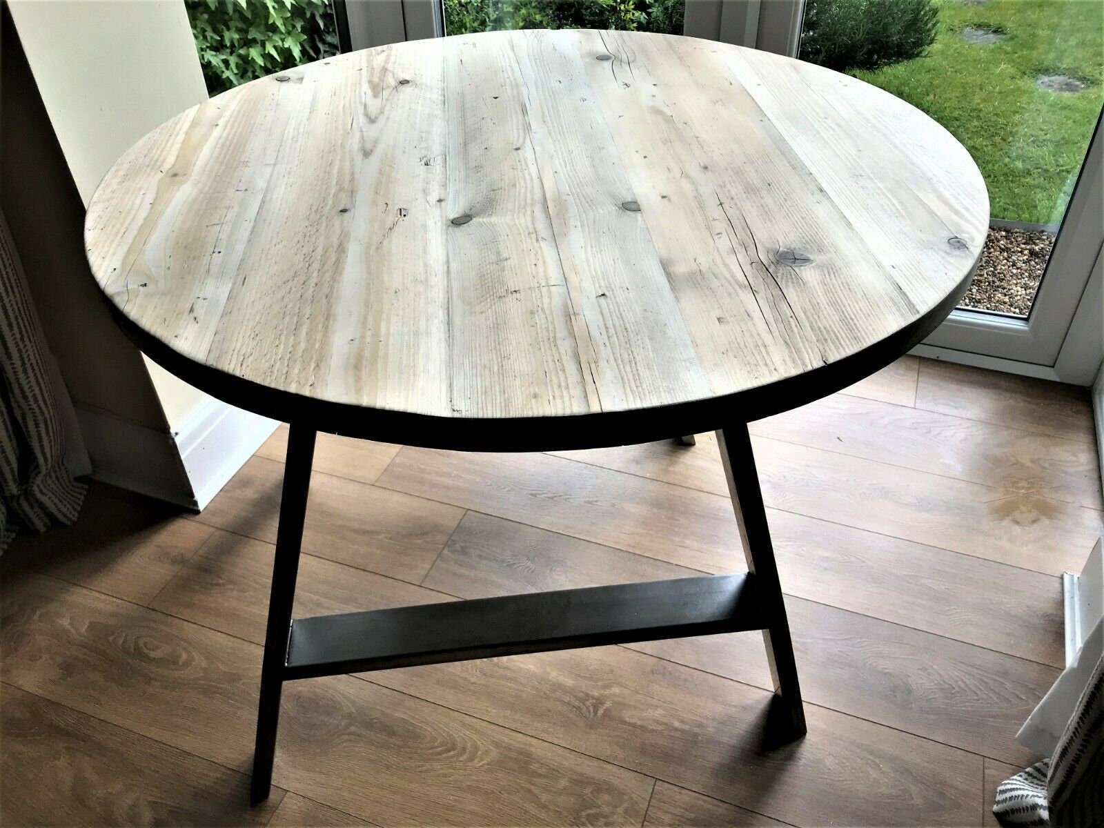 Circular Round Table Custom Made Reclaimed Scaffold Boards - Etsy