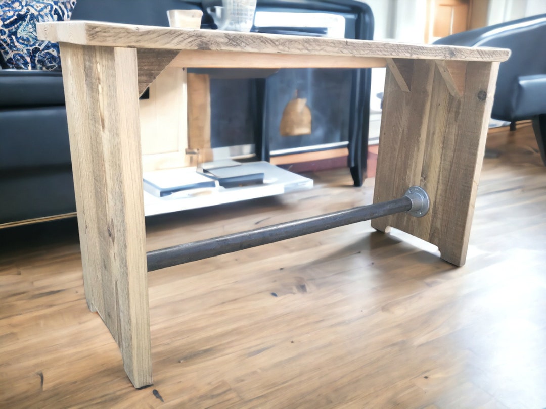 Reclaimed Console Table | Wooden Side Table | Made From Scaffold Boards ...