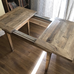 Extendable Dining Table | Reclaimed Wood | THE MITRE - Etsy