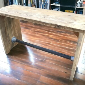 Reclaimed Console Table | Wooden Side Table | Made From Scaffold Boards ...