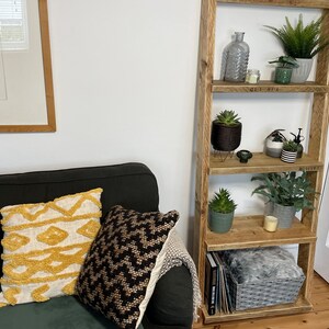 5 Tier Ladder Shelf | Rustic Shelving | Handmade Leaning Shelving Unit ...