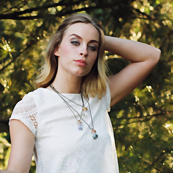 Mini Bottle Necklace - Etsy