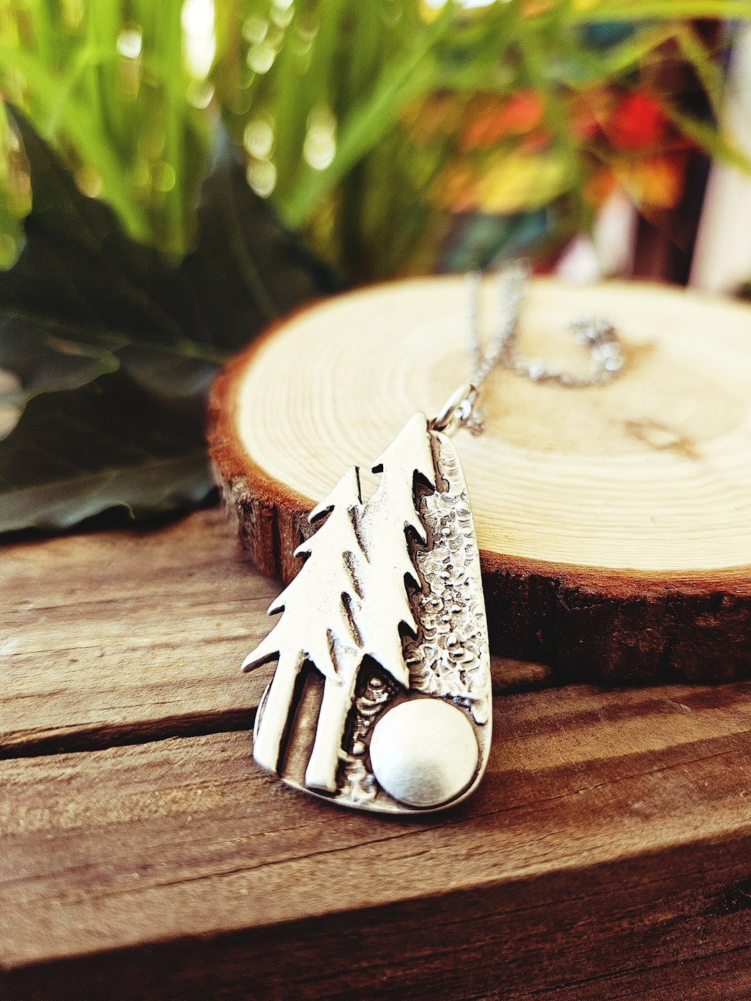 Tree Necklace, Pine Tree Necklace, Nature Jewelry, Into the Woods ...