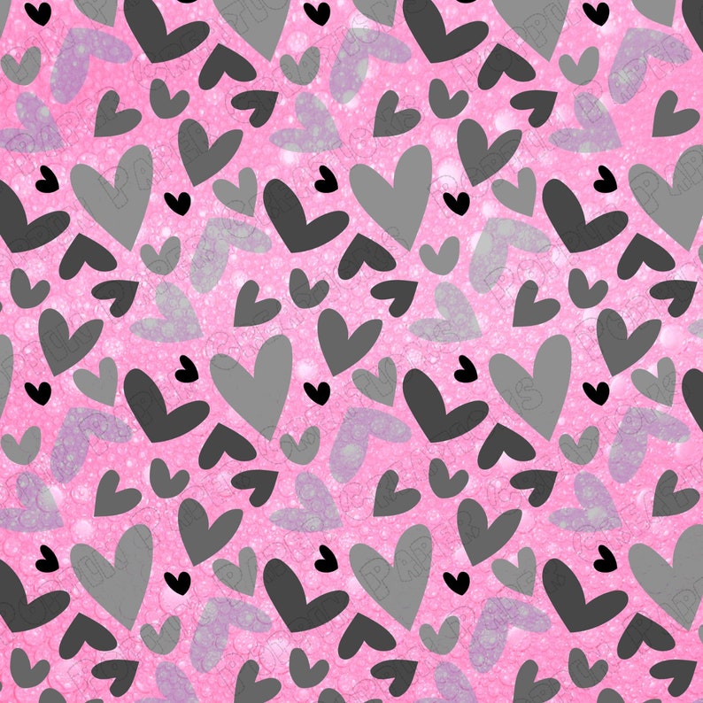 Heart, Valentine's Day, Digital Paper, 12x12, Printable, .JPEG ...