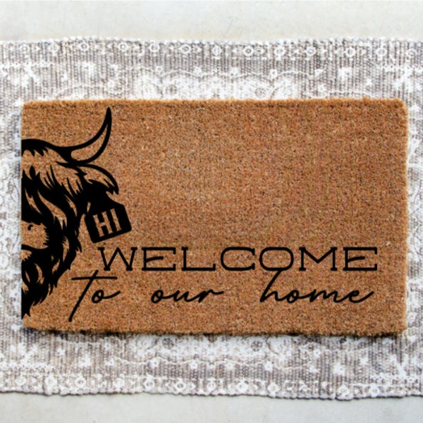 Mini Welcome Mat - Etsy