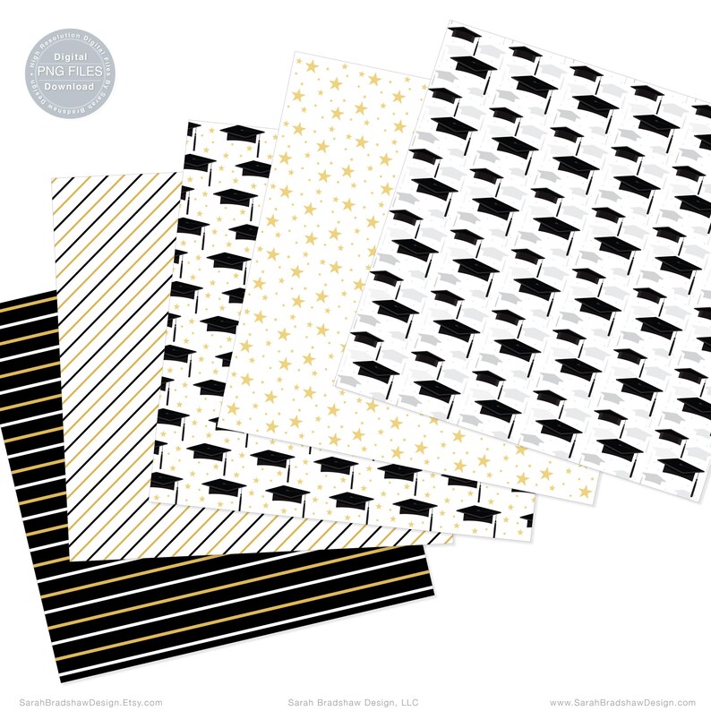 Seamless Graduation Digital Paper. Class of 2026 Download. High School ...