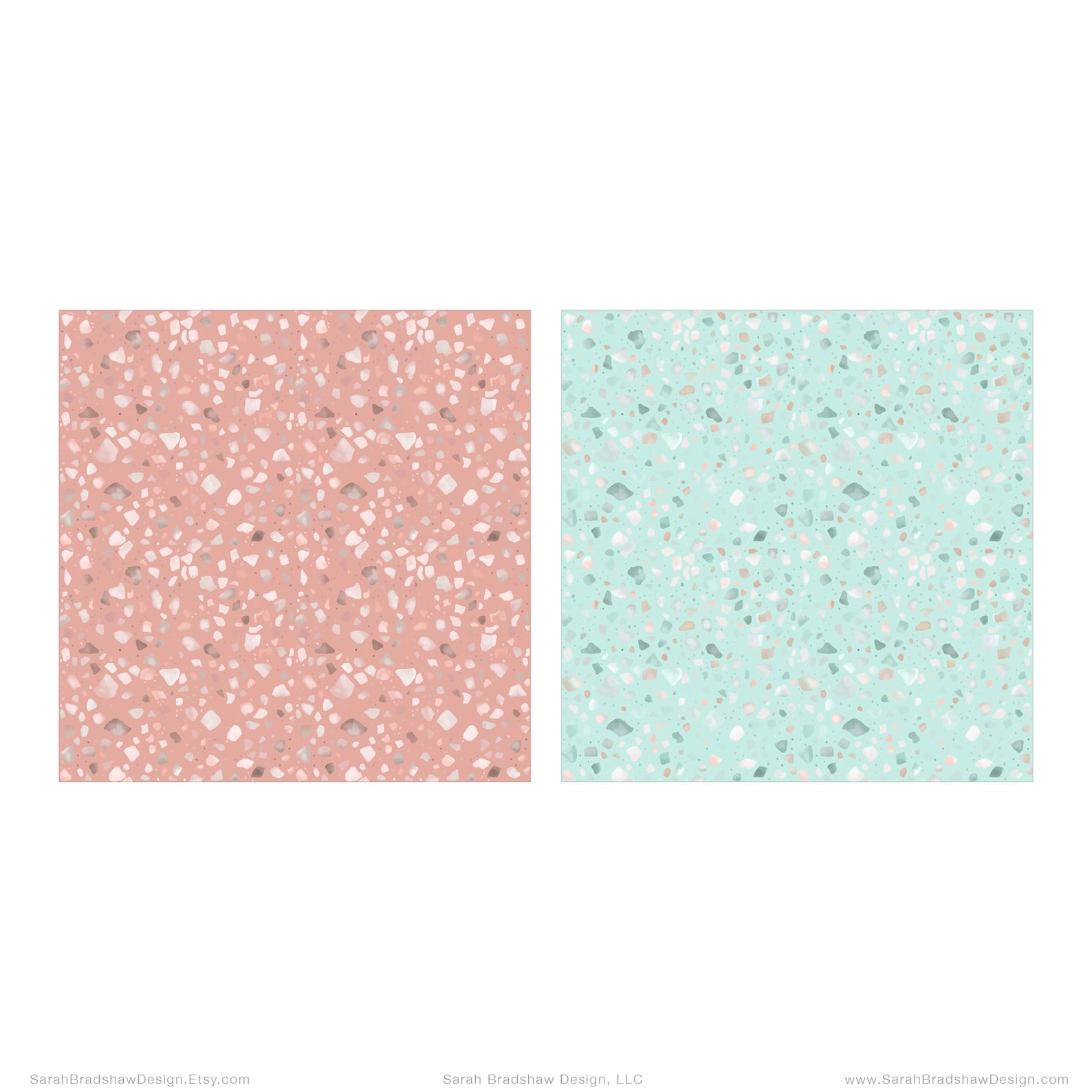 Seamless Digital Paper. Digital Pattern. Terrazzo Print. Seamless ...