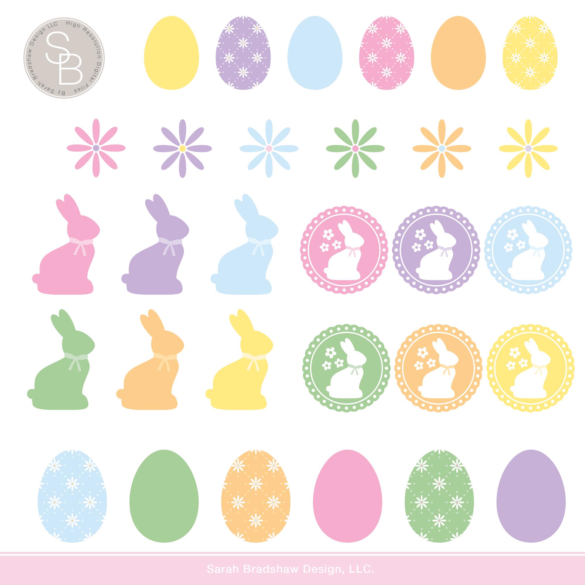 Easter Bunny Clip Art. Easter Clip Art. Easter Eggs. Easter ...