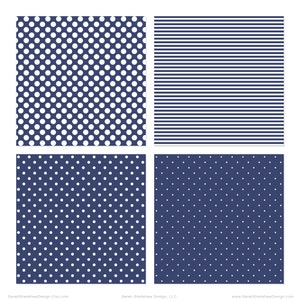 Seamless Digital Paper. Digital Pattern. Navy Blue Digital Paper. Plaid ...