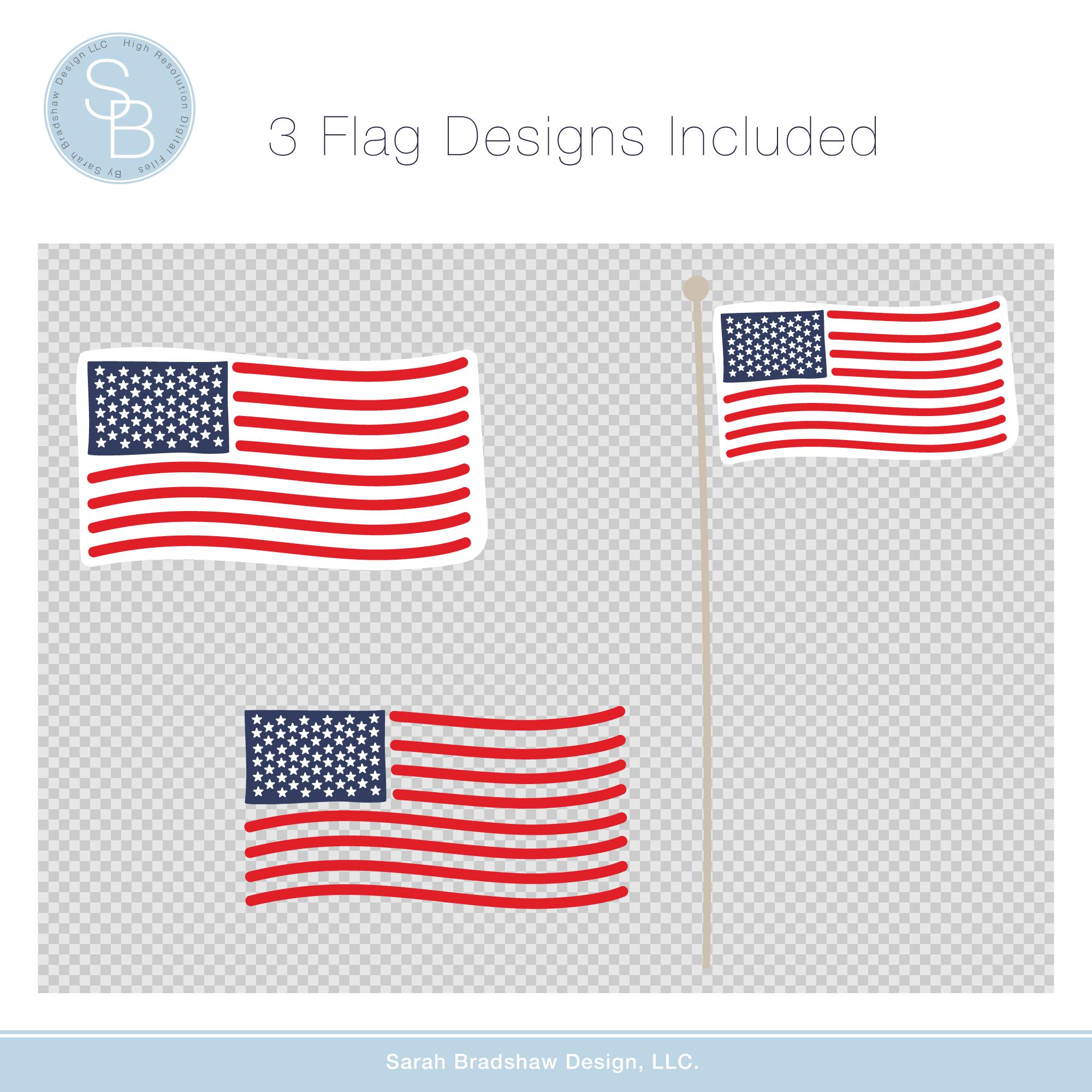 4th of July Clip Art: Patriotic Stars & Stripes (PNG, JPG Digital ...