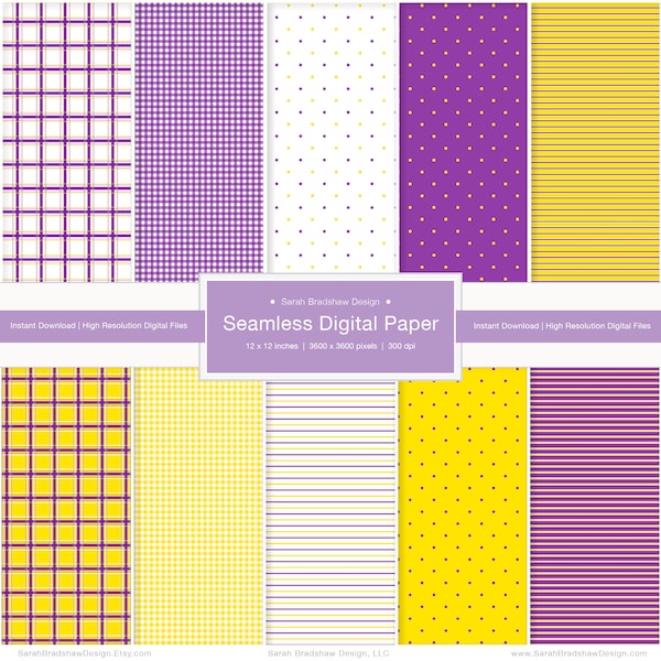 Gingham Polka Dots - Etsy