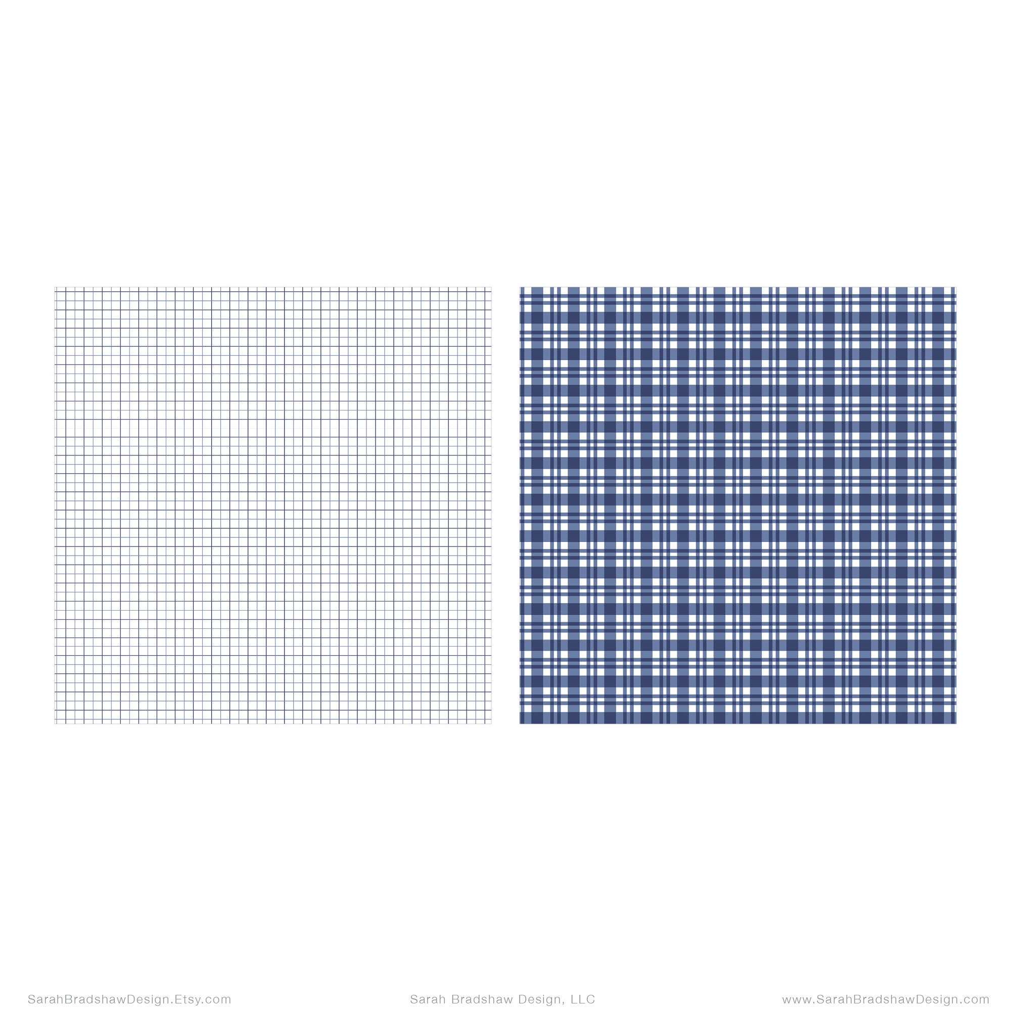 Seamless Digital Paper. Digital Pattern. Navy Blue Digital Paper. Plaid ...