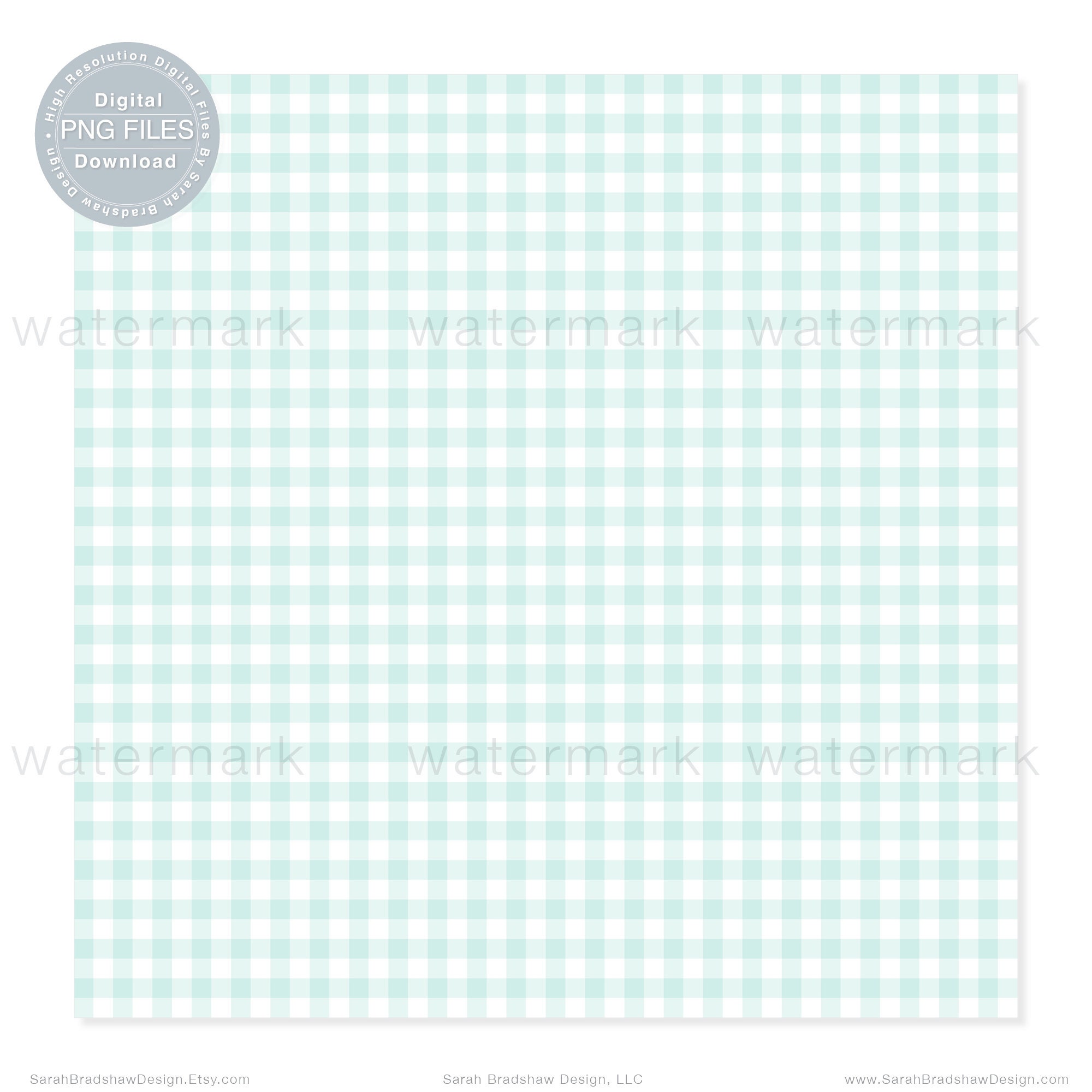 Seamless Digital Paper. Gingham Digital Paper. Pastel Gingham Digital ...