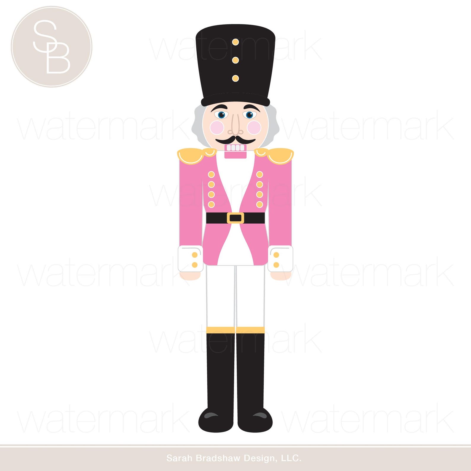 Pink Nutcracker Clip Art Set. Pink Nutcracker Clip Art. Christmas Clip ...