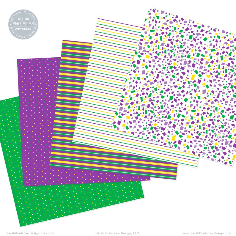 Seamless Digital Paper. Digital Pattern. Mardi Gras Digital Paper ...
