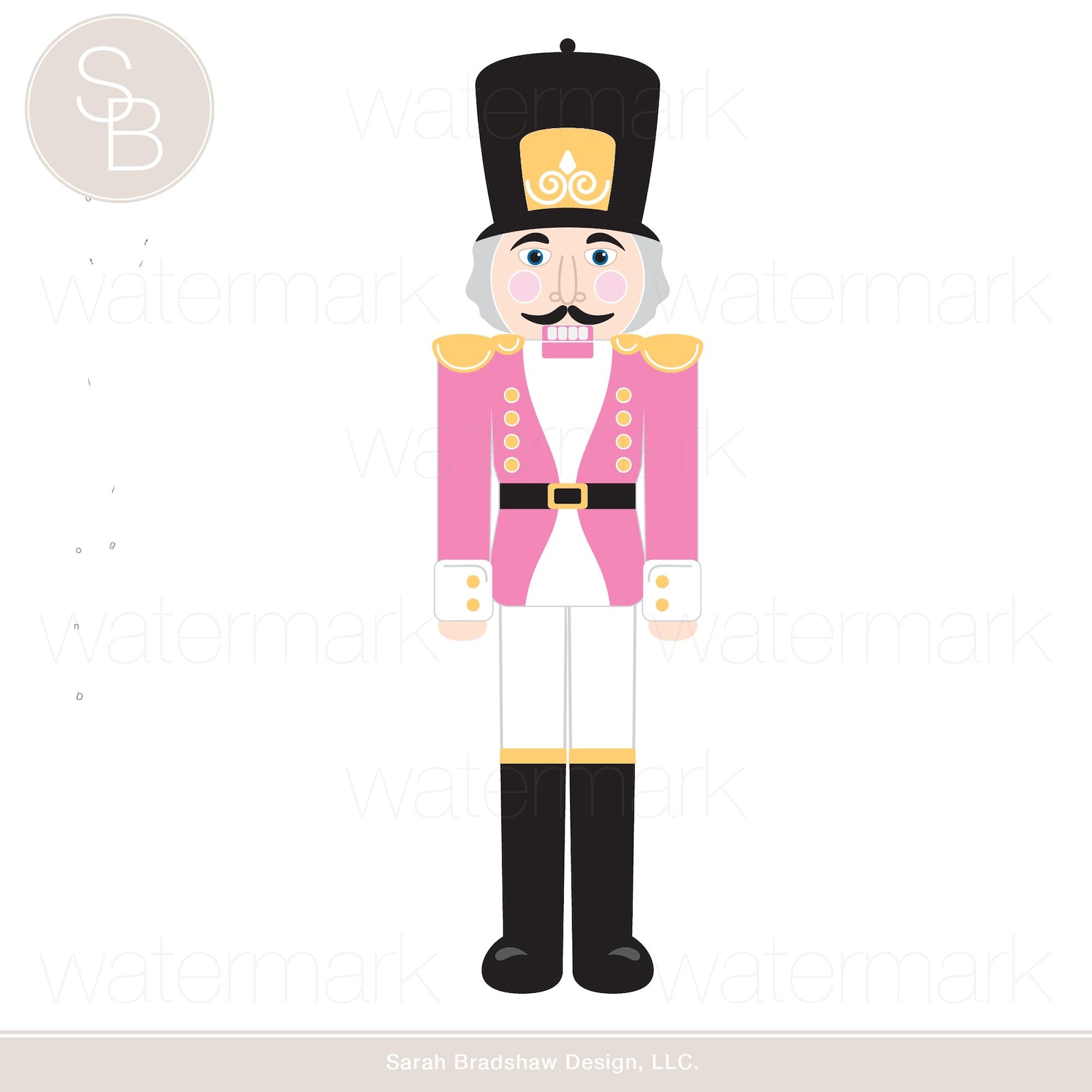 Pink Nutcracker Clip Art Set. Pink Nutcracker Clip Art. Christmas Clip ...