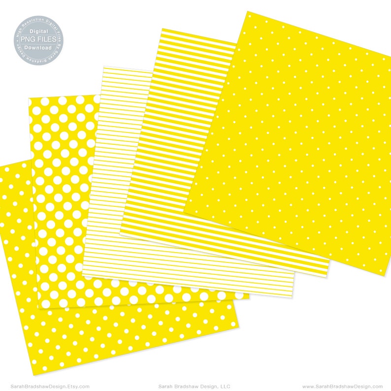 Seamless Digital Paper. Digital Pattern. Yellow Digital Paper. Seamless ...