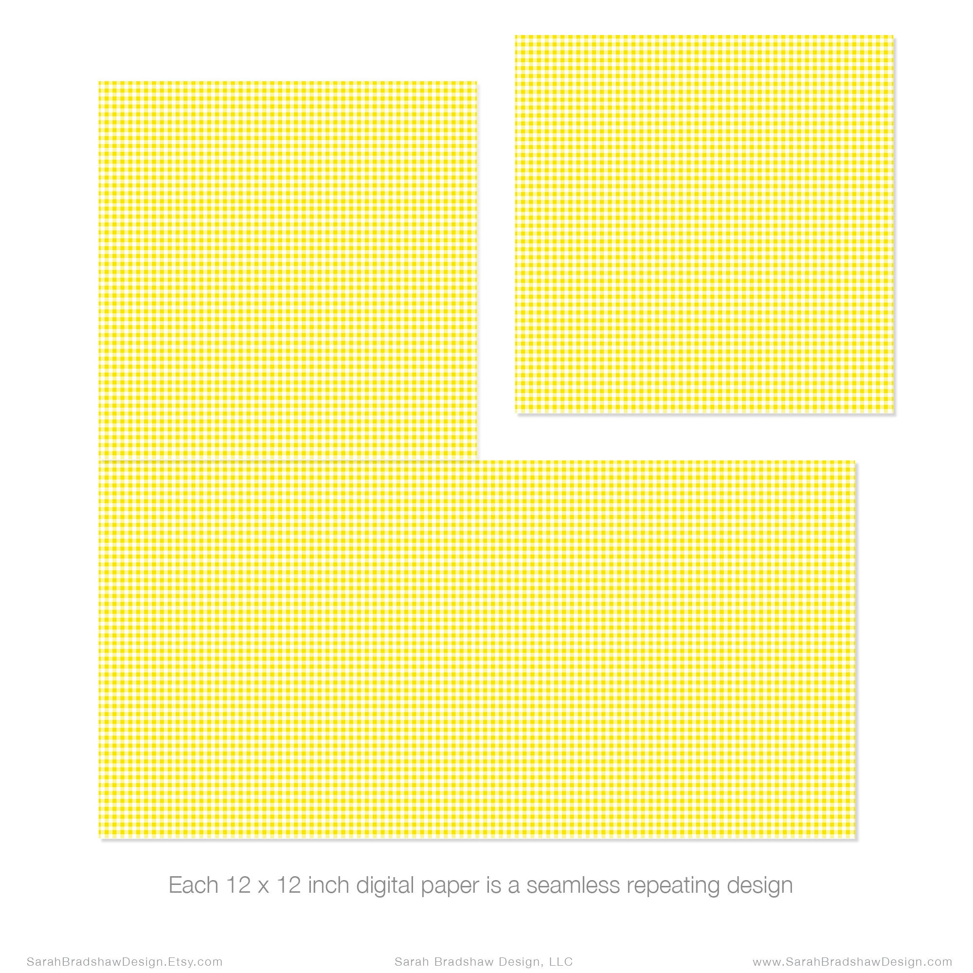 Seamless Digital Paper. Digital Pattern. Yellow Digital Paper. Seamless ...