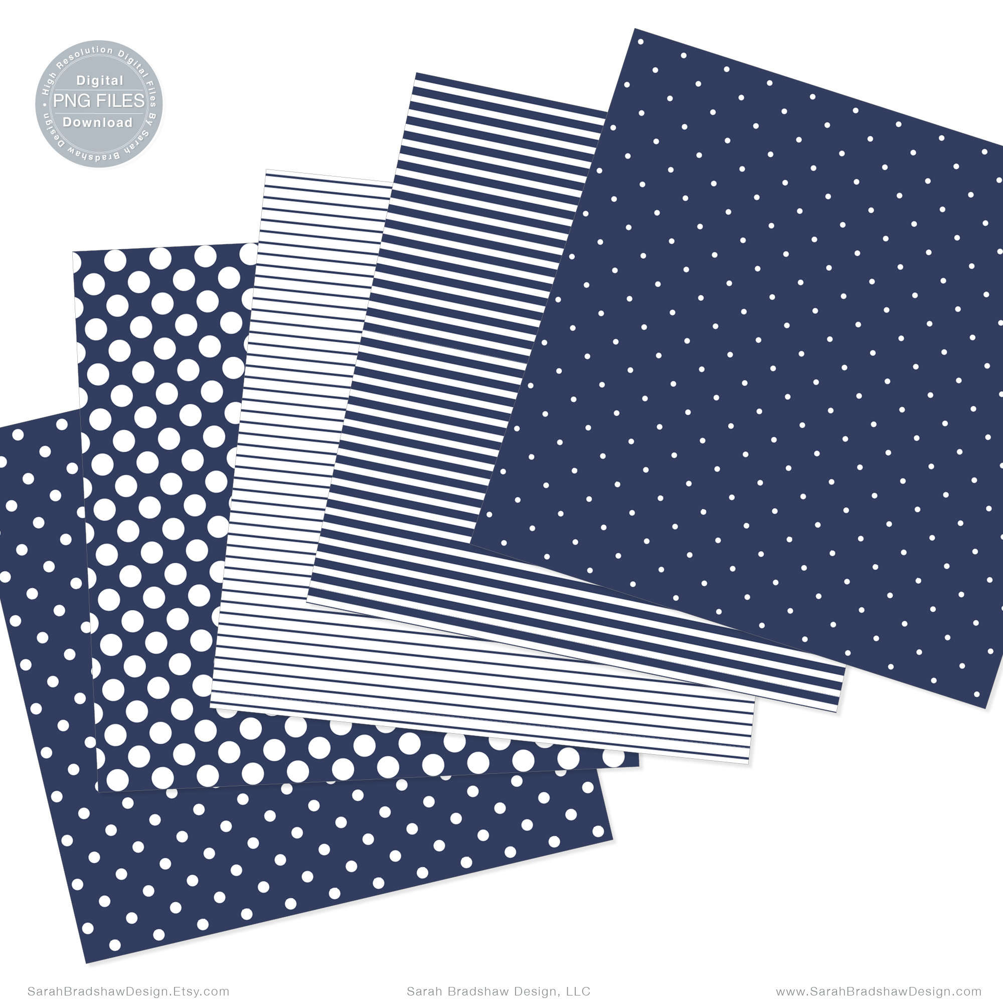 Seamless Digital Paper. Digital Pattern. Navy Blue Digital Paper. Plaid ...