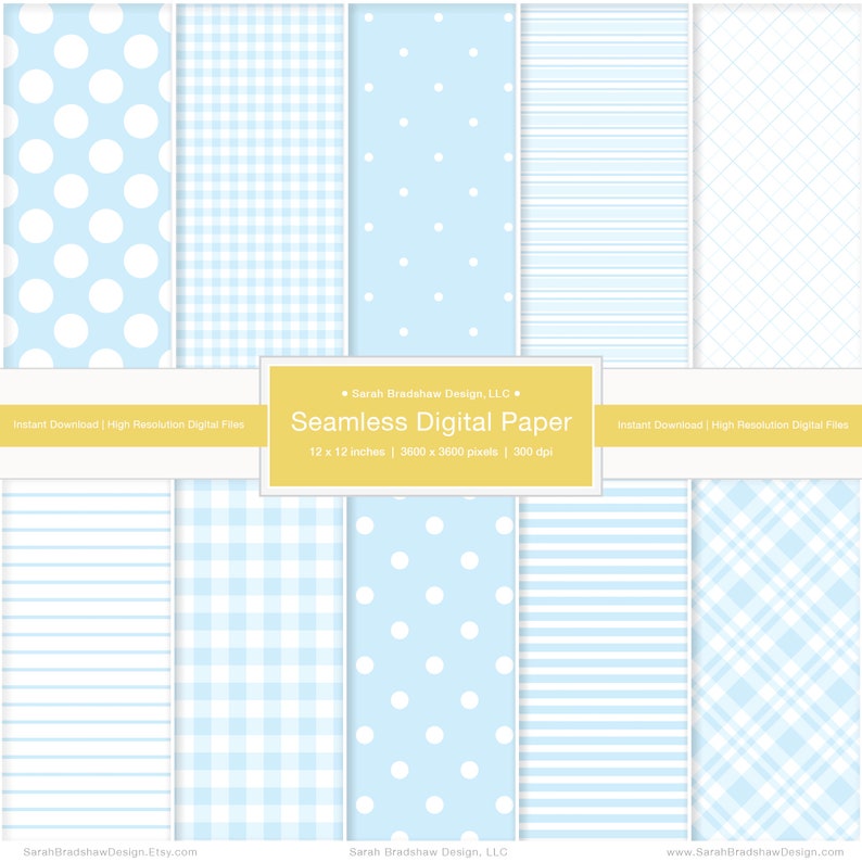 Seamless Digital Paper. Digital Pattern. Light Blue Digital Paper ...