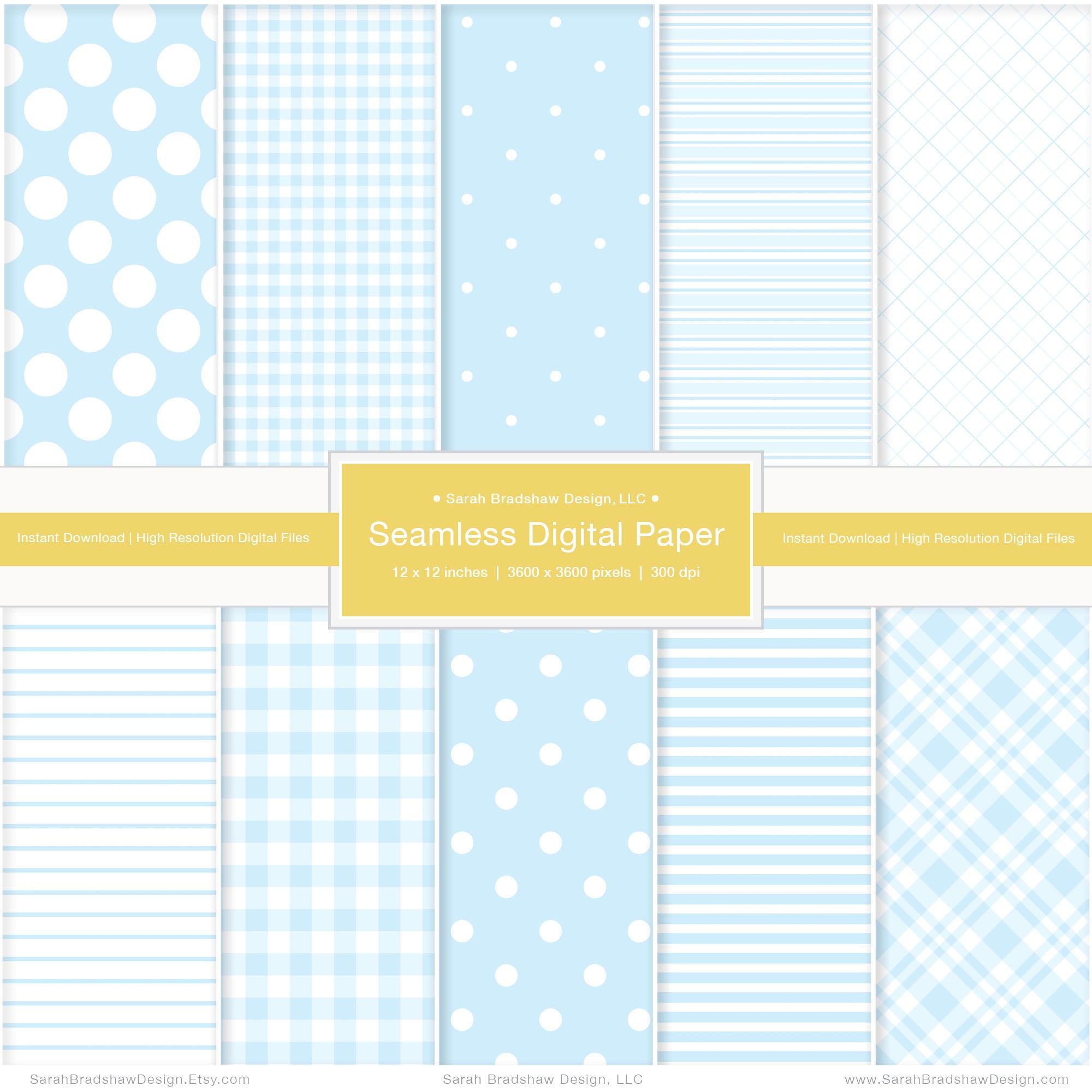 Seamless Digital Paper. Digital Pattern. Light Blue Digital Paper ...