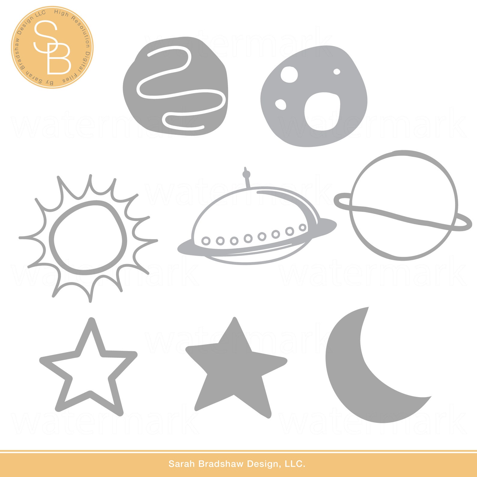 Space Exploration Clip Art Set. Astronaut Illustration. Outer Space ...
