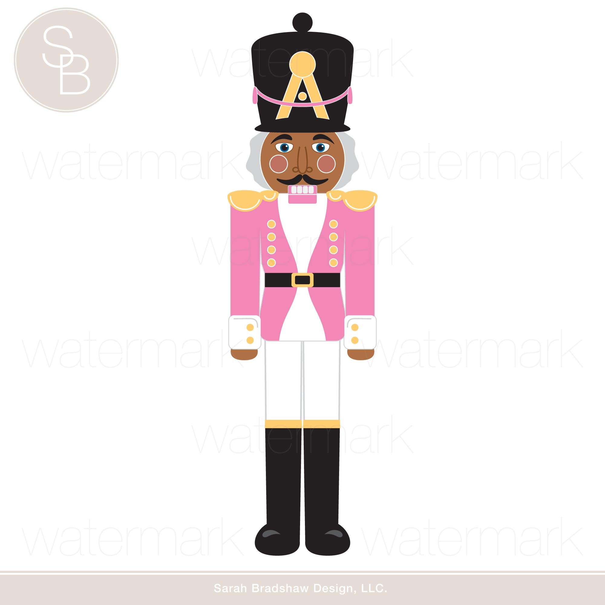 Pink Nutcracker Clip Art Set. Pink Nutcracker Clip Art. Christmas Clip ...