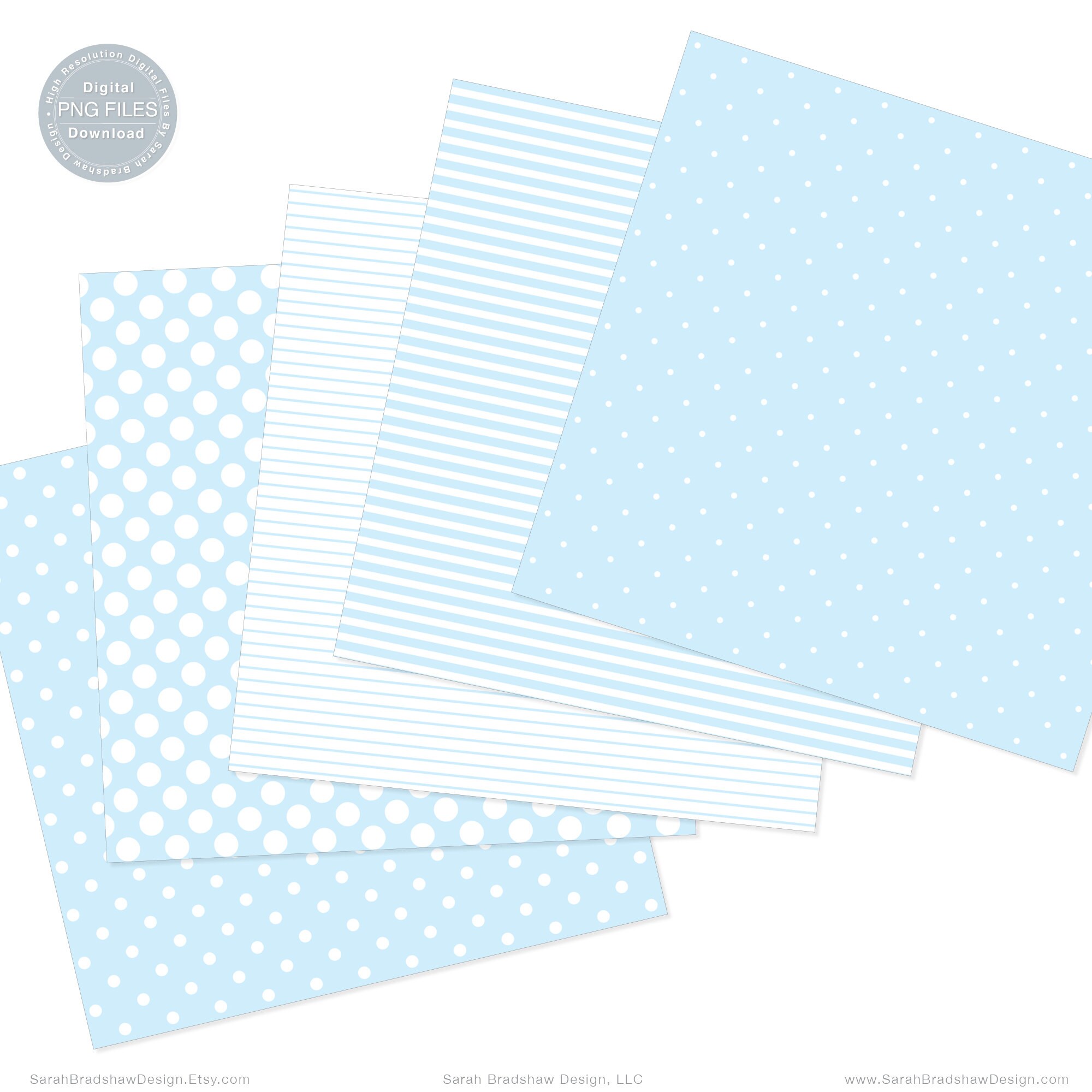 Seamless Digital Paper. Digital Pattern. Light Blue Digital Paper ...