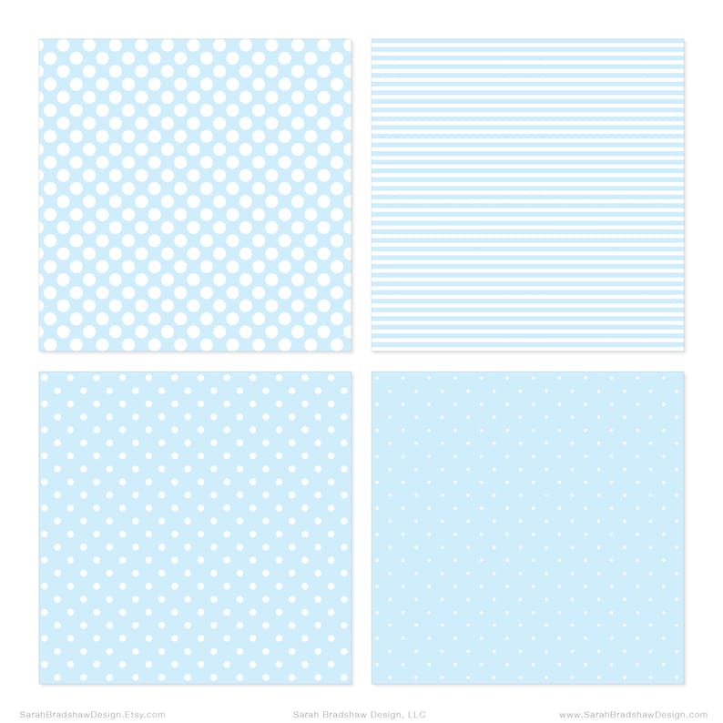 Seamless Digital Paper. Digital Pattern. Light Blue Digital Paper ...