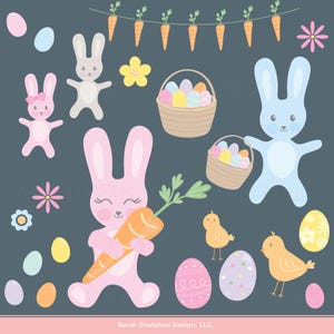 Easter Bunny Clip Art, Easter Clip Art, Easter Eggs, Easter Chicks ...