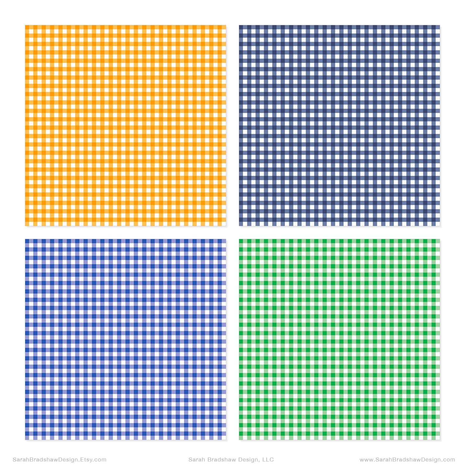 Seamless Digital Paper. Gingham Digital Paper. Red Gingham. Country and ...