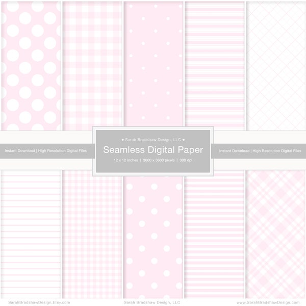 Pink Digital Paper - Etsy