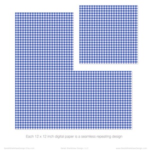 Seamless Digital Paper. Gingham Digital Paper. Red Gingham. Country and ...